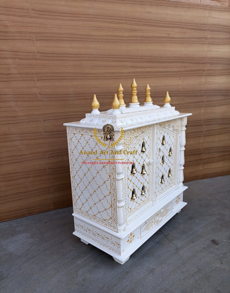 Wooden Temple Mandir Handcrafted Window Pooja Ghar Mandap With ...