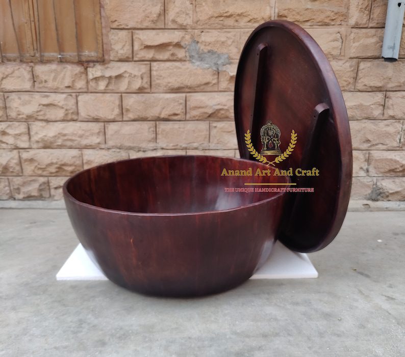 Wooden Coffee Table Storage Wooden Cocktail Table Unique table Hand ...