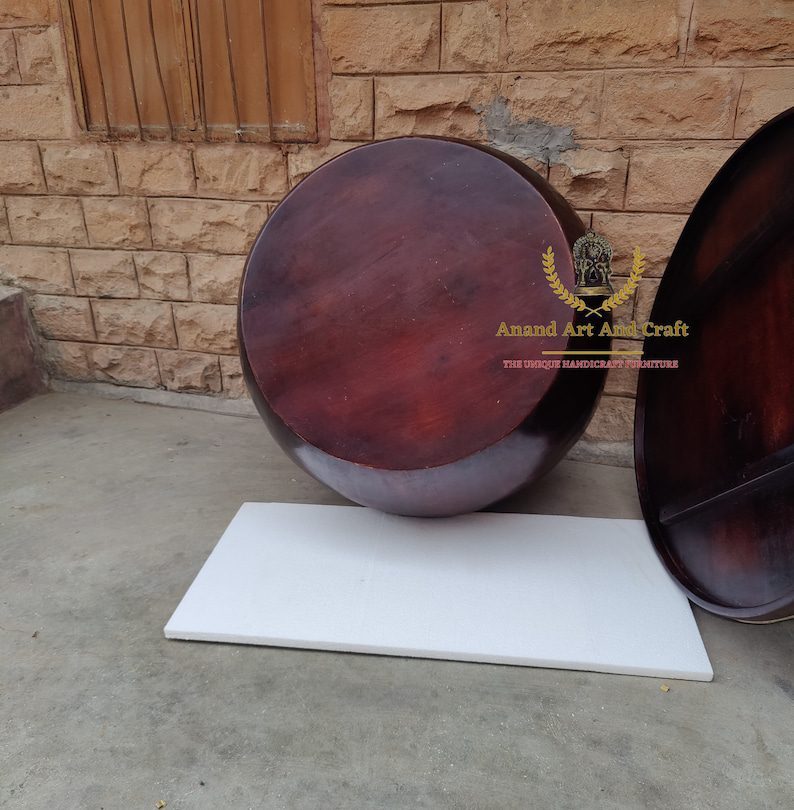 Wooden Coffee Table Storage Wooden Cocktail Table Unique table Hand ...