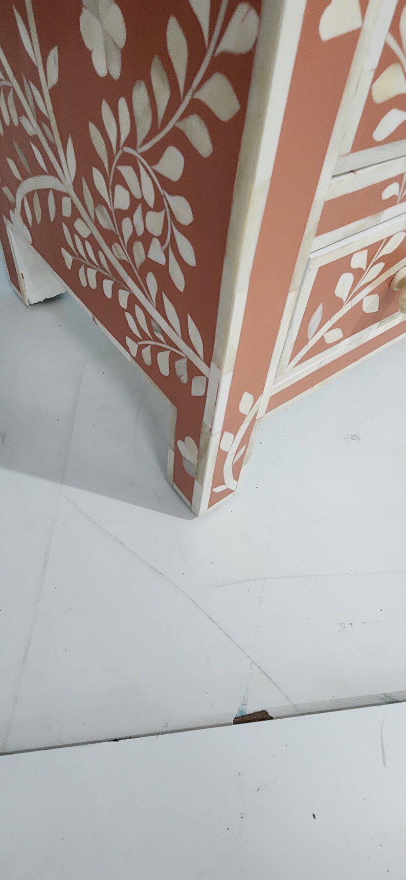 Bone inlay Cabinet , Bone inlay 4 Drawer Dresser , Bone inlay Floral ...