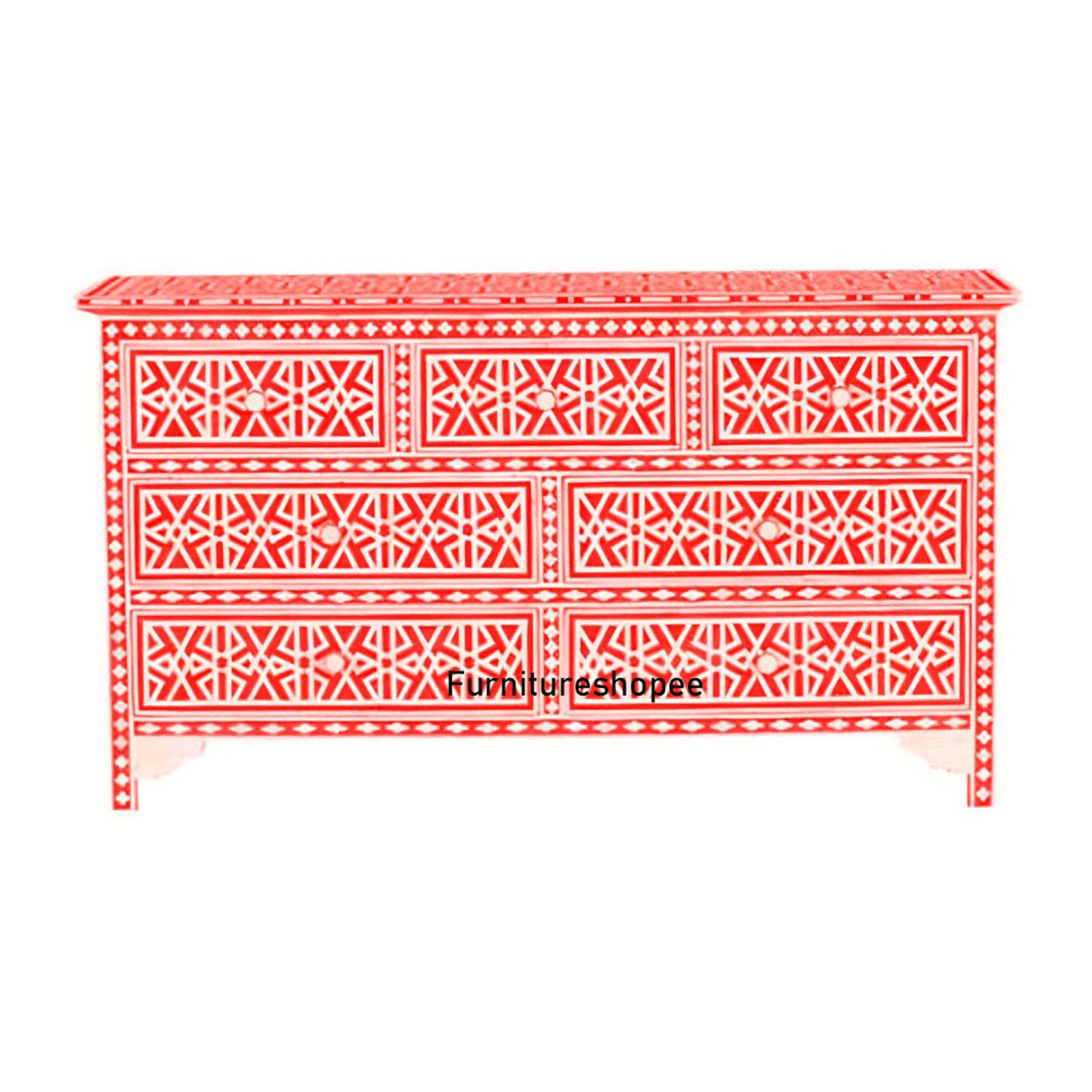 Indian Handmade Bone Inlay Chest of Drawer Bone Inlay Table Bone Inlay ...